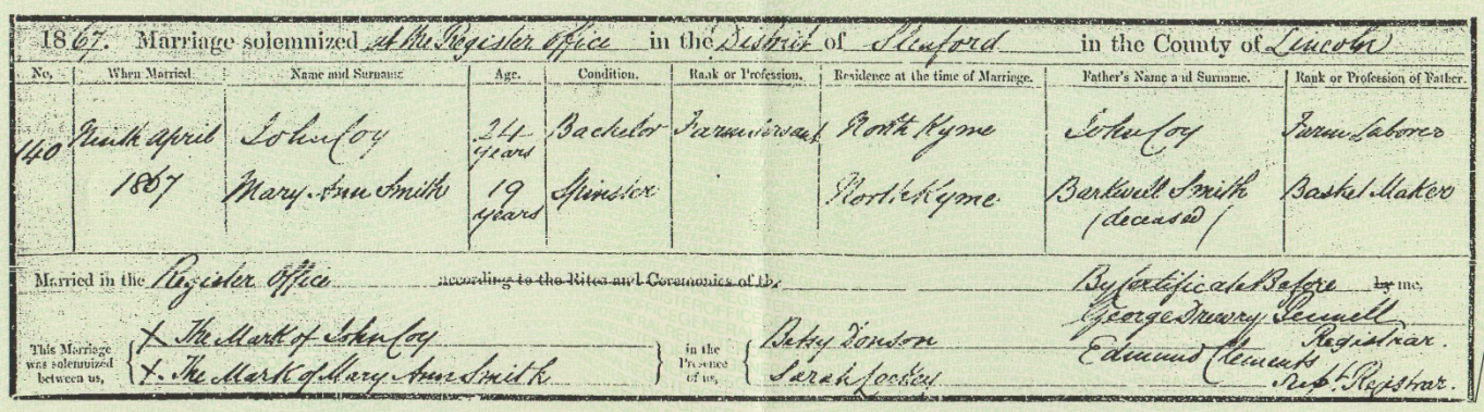 Barthwell Smith – Wayne and Sandra's Family History